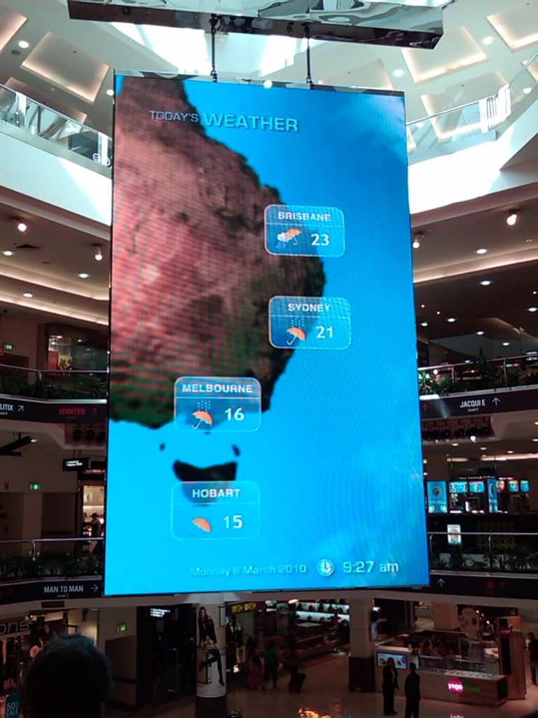 Parramatta Westfield LED Screen - Digital Signage Blog